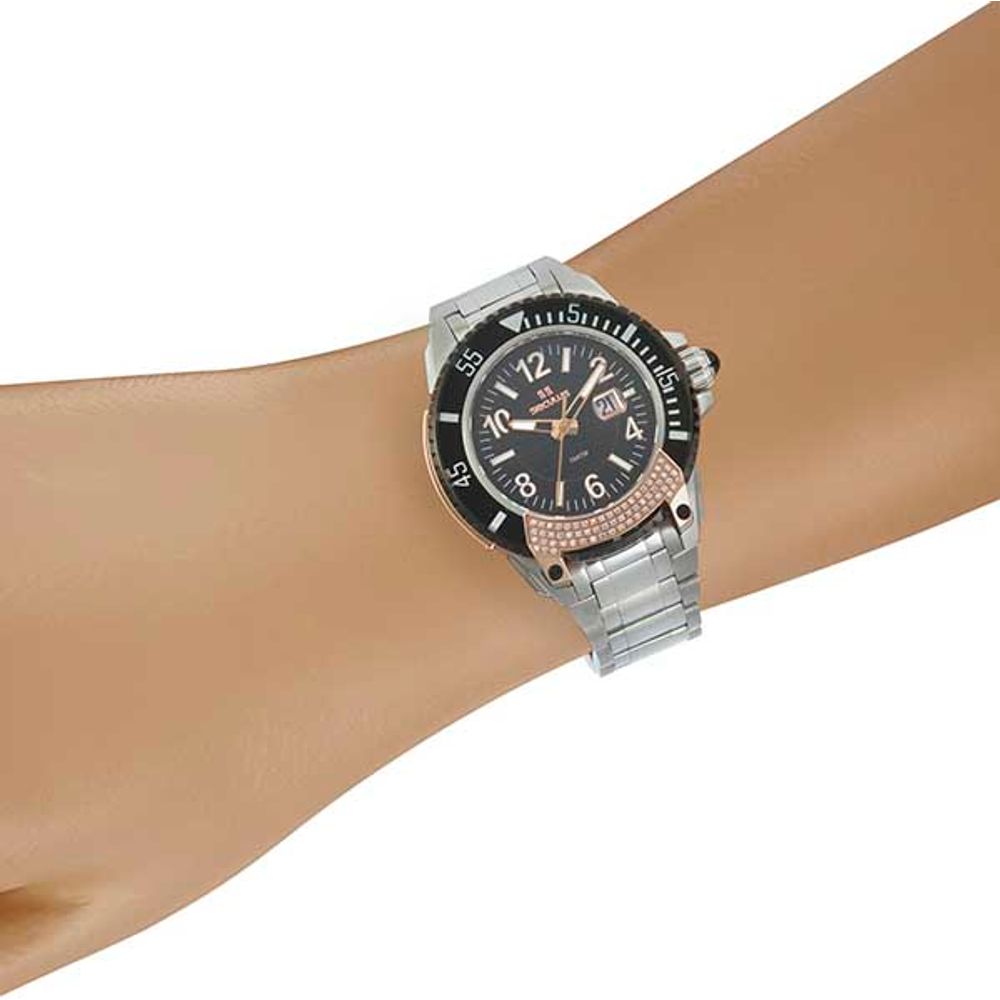 Relógio Royal Marine Cristais Aço Prata - Seculus